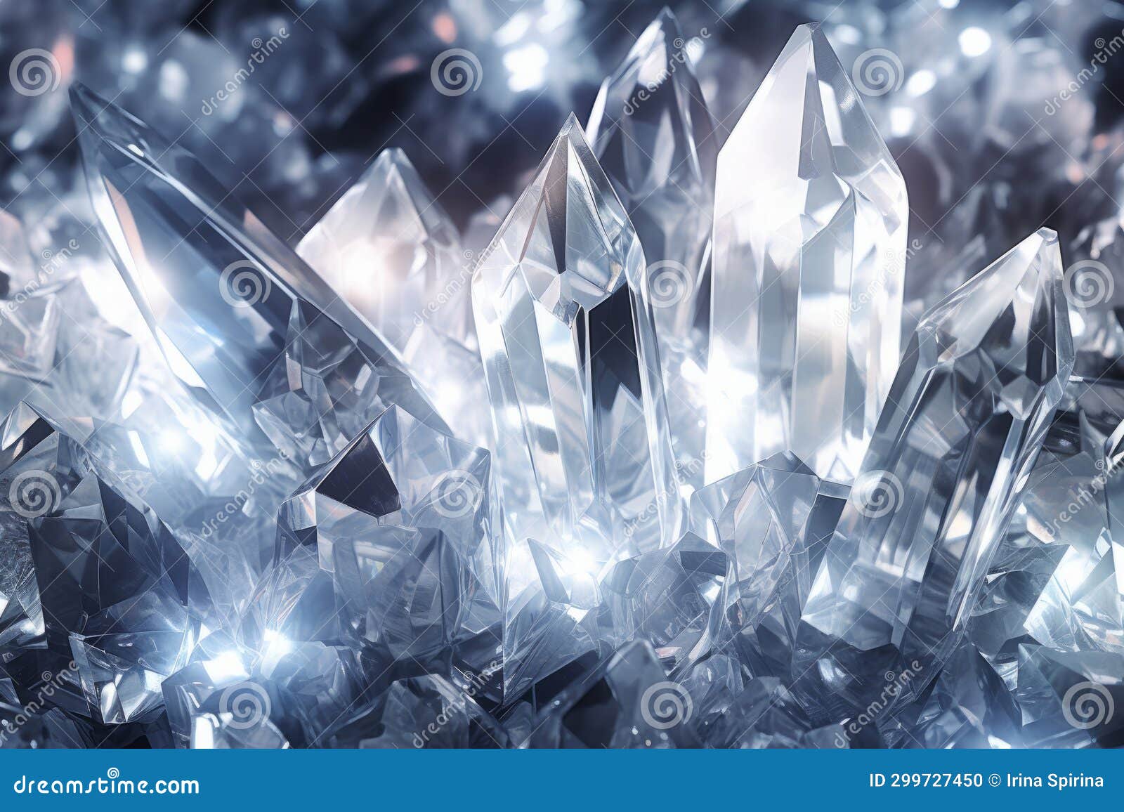 Abstract Background of Transparent Crystals with Refraction of Light ...