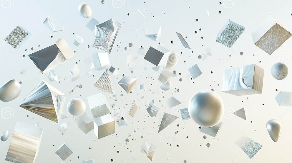 Abstract Background Transparent Data Streams and Geometric Shapes Stock ...