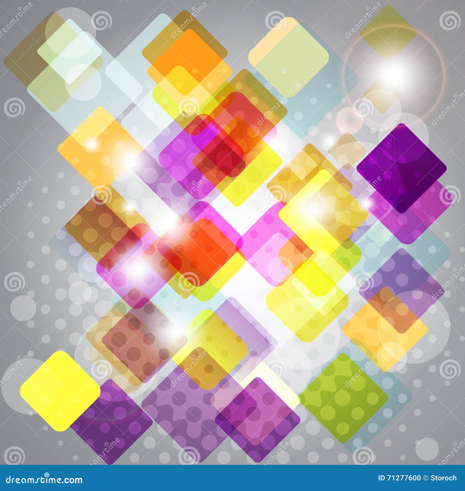 Abstract Background with Transparent Squares. Stock Vector ...