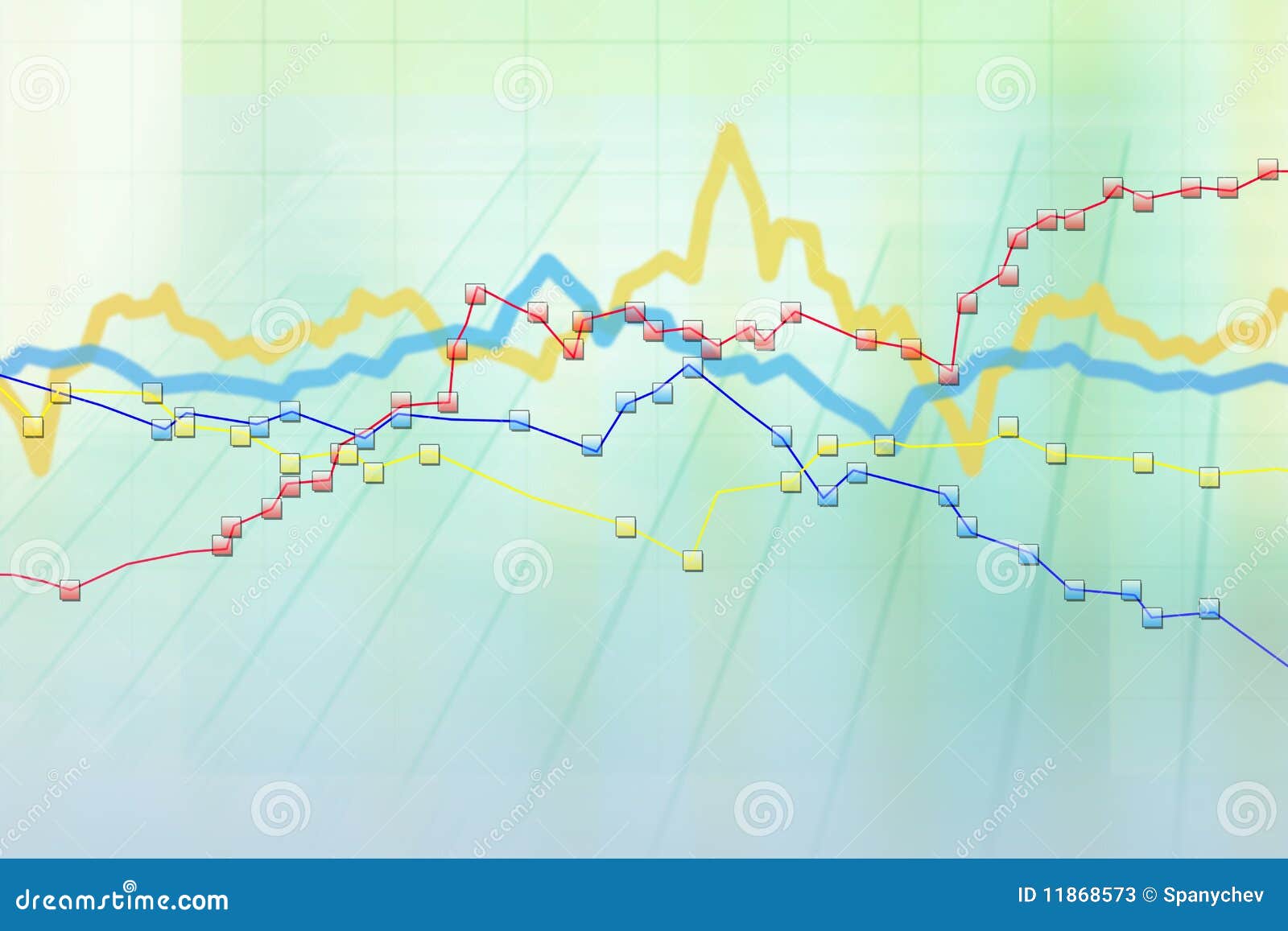 Abstract Background Trend Chart Stock Illustration - Illustration of ...