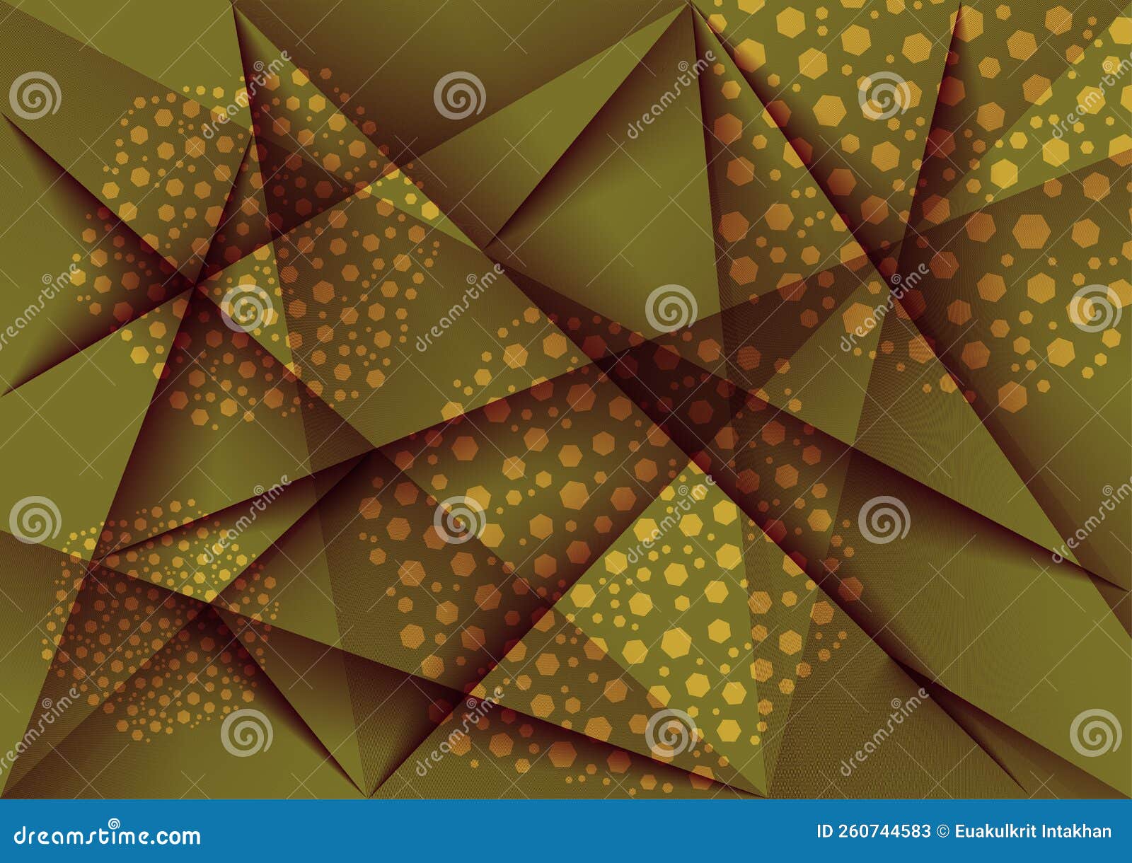 Abstract Background, Triangle and Hexagon Blend Color, Vector ...