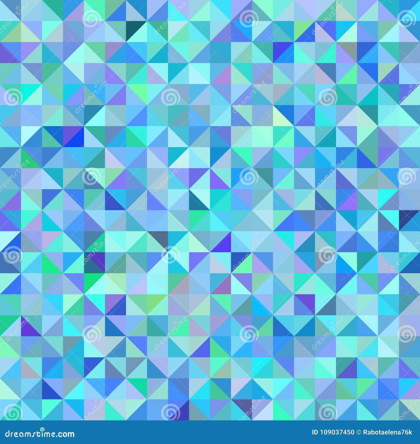 Abstract Background of Triangles Blue Green Scale Stock Vector ...