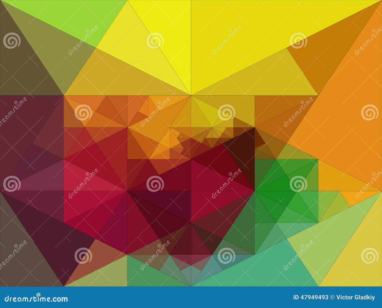 Abstract Background of Triangles Stock Illustration - Illustration of ...