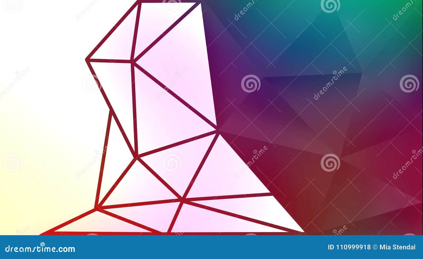 Abstract Background of Triangles Stock Illustration - Illustration of ...