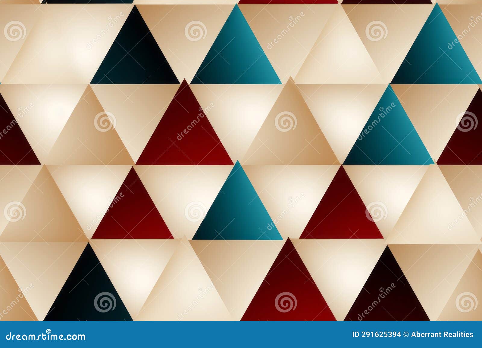 An Abstract Background with Triangles in Red Blue and Beige Stock ...