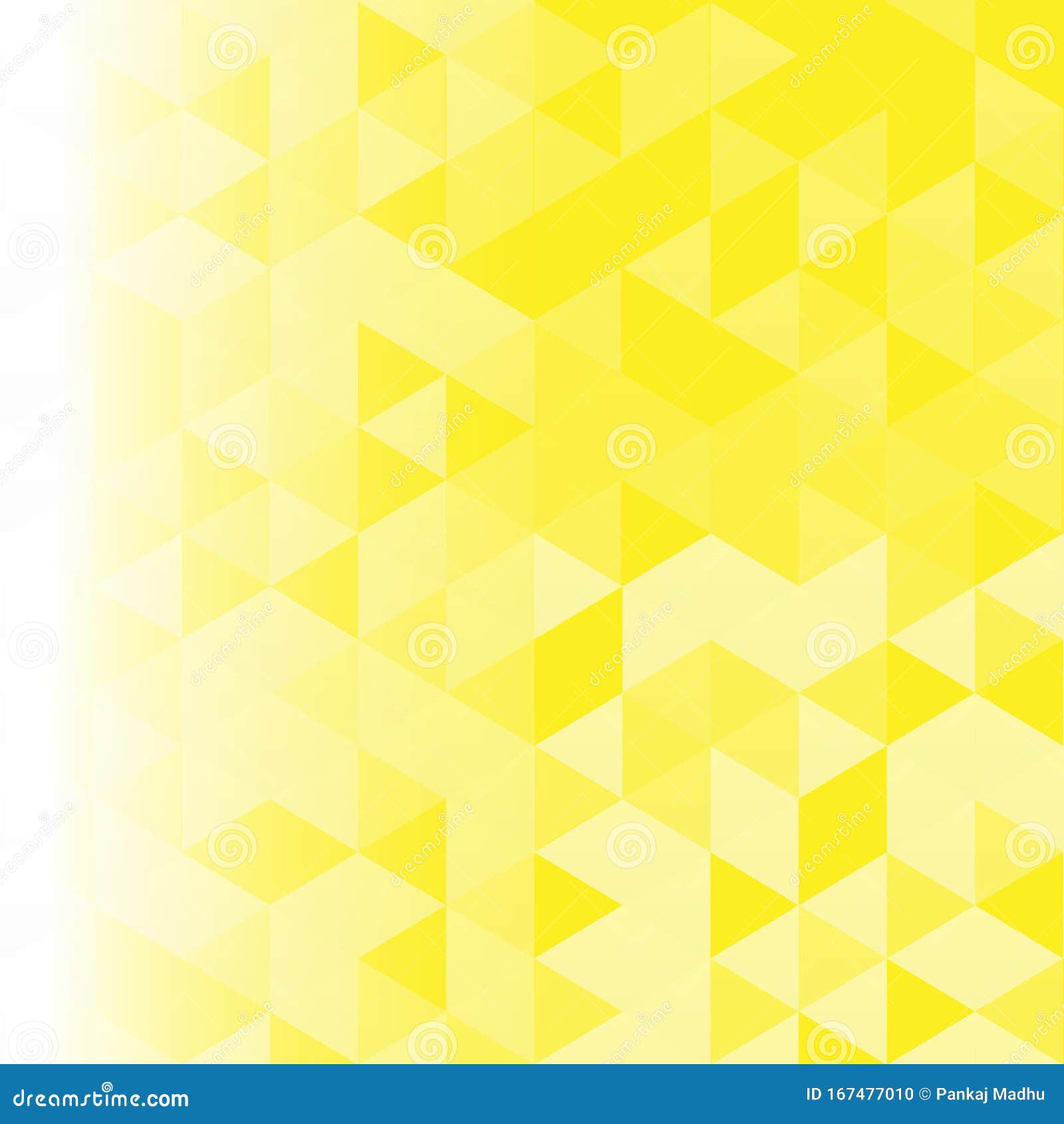 Abstract Background of Triangles, Yellow Shade. Vector Design Stock ...