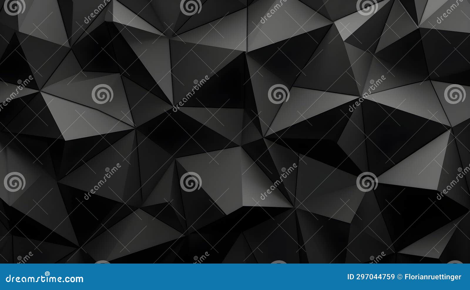 Abstract Background of Triangular Patterns in Anthracite Colors. Low ...