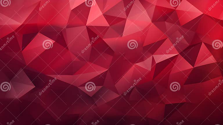 Abstract Background of Triangular Patterns in Burgundy Colors. Low Poly ...