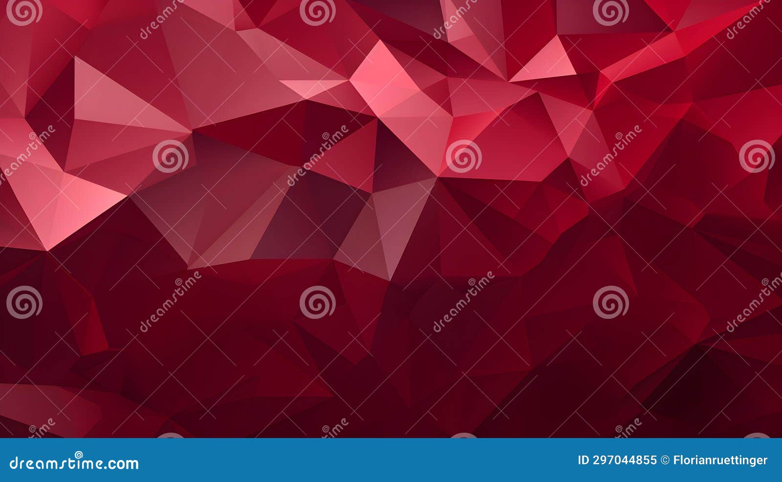 Abstract Background of Triangular Patterns in Burgundy Colors. Low Poly ...