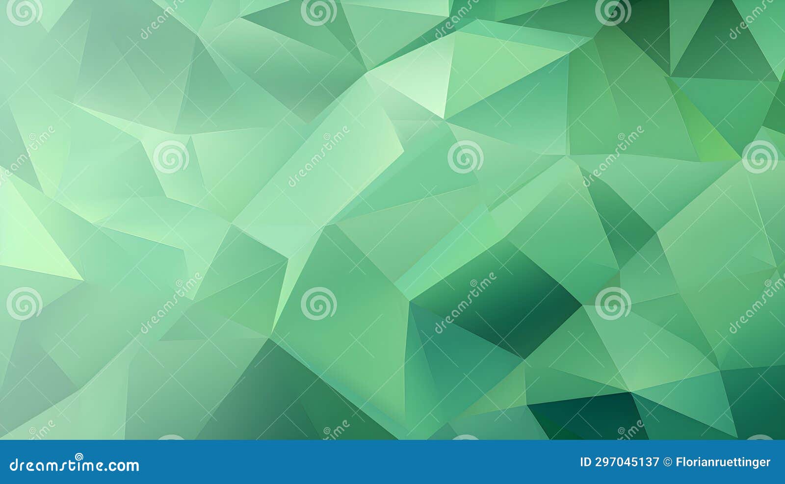Abstract Background of Triangular Patterns in Light Green Colors. Low Poly Wallpaper Stock ...