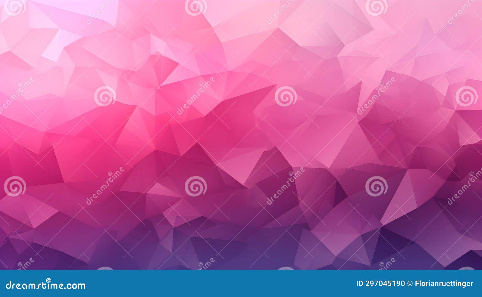 Abstract Background of Triangular Patterns in Magenta Colors. Low Poly ...