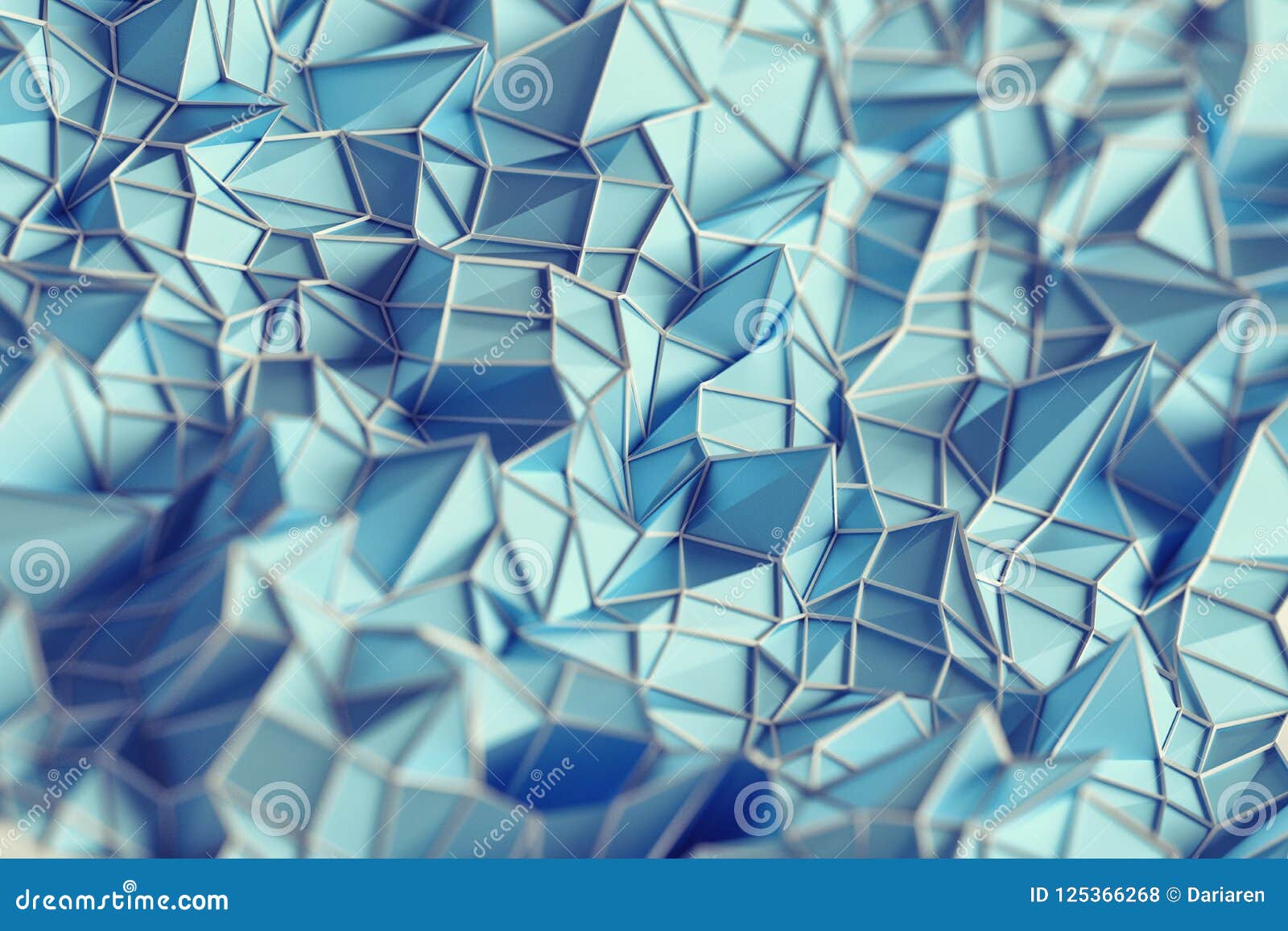 Abstract Background with Triangular Surface Covered with a Wireframe ...
