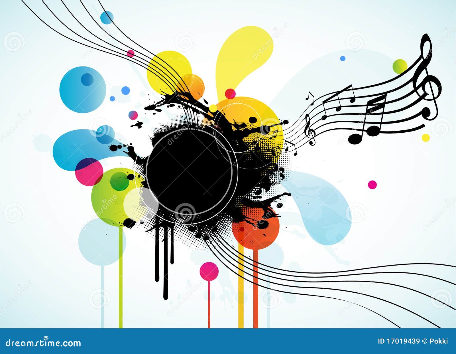 Abstract Background with Tunes. Stock Vector - Illustration of liquid ...