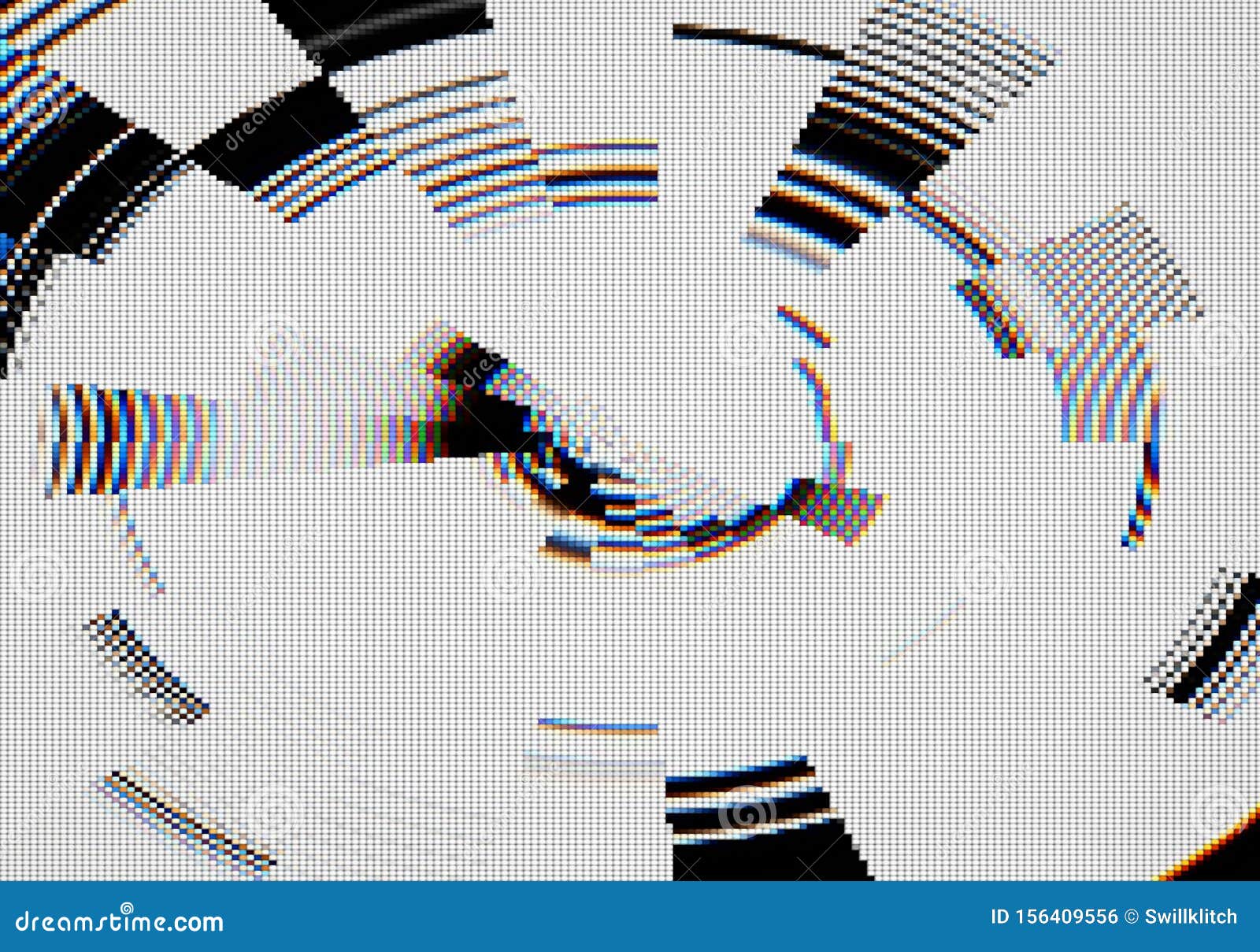 Abstract Background with Tv Grid Setting Style Stock Illustration ...