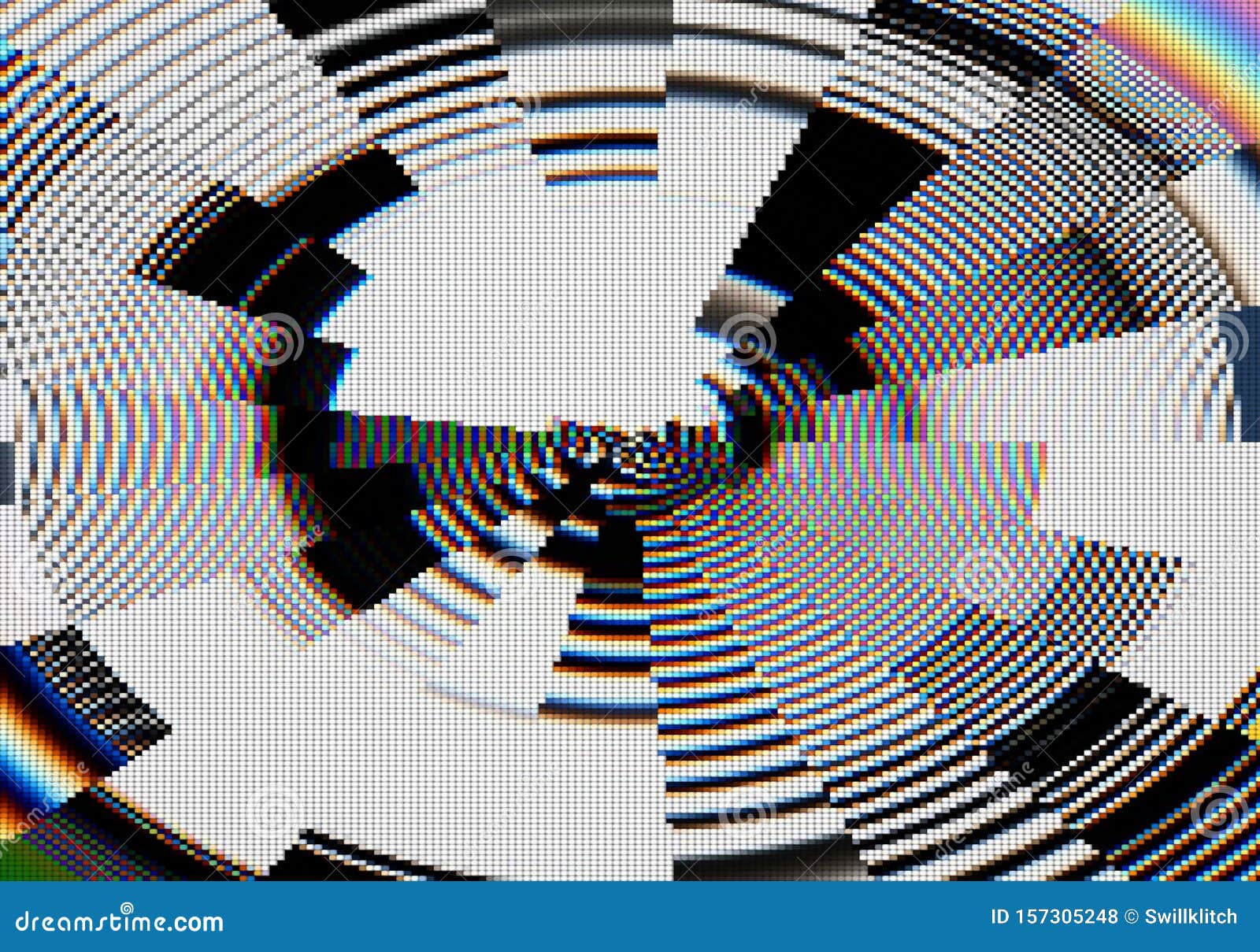 Abstract Background with Tv Grid Setting Style Stock Illustration ...