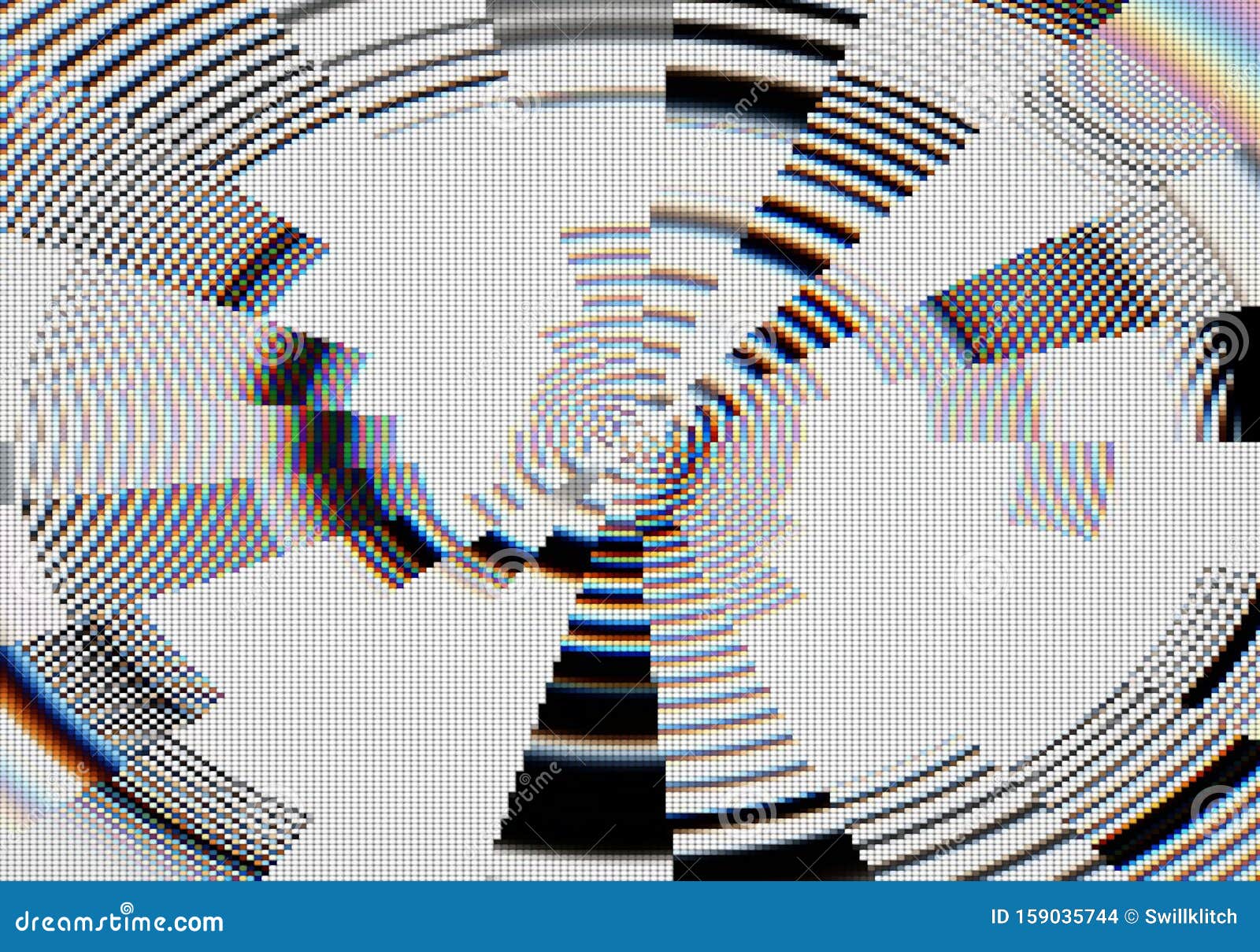 Abstract Background with Tv Grid Setting Style Stock Illustration ...