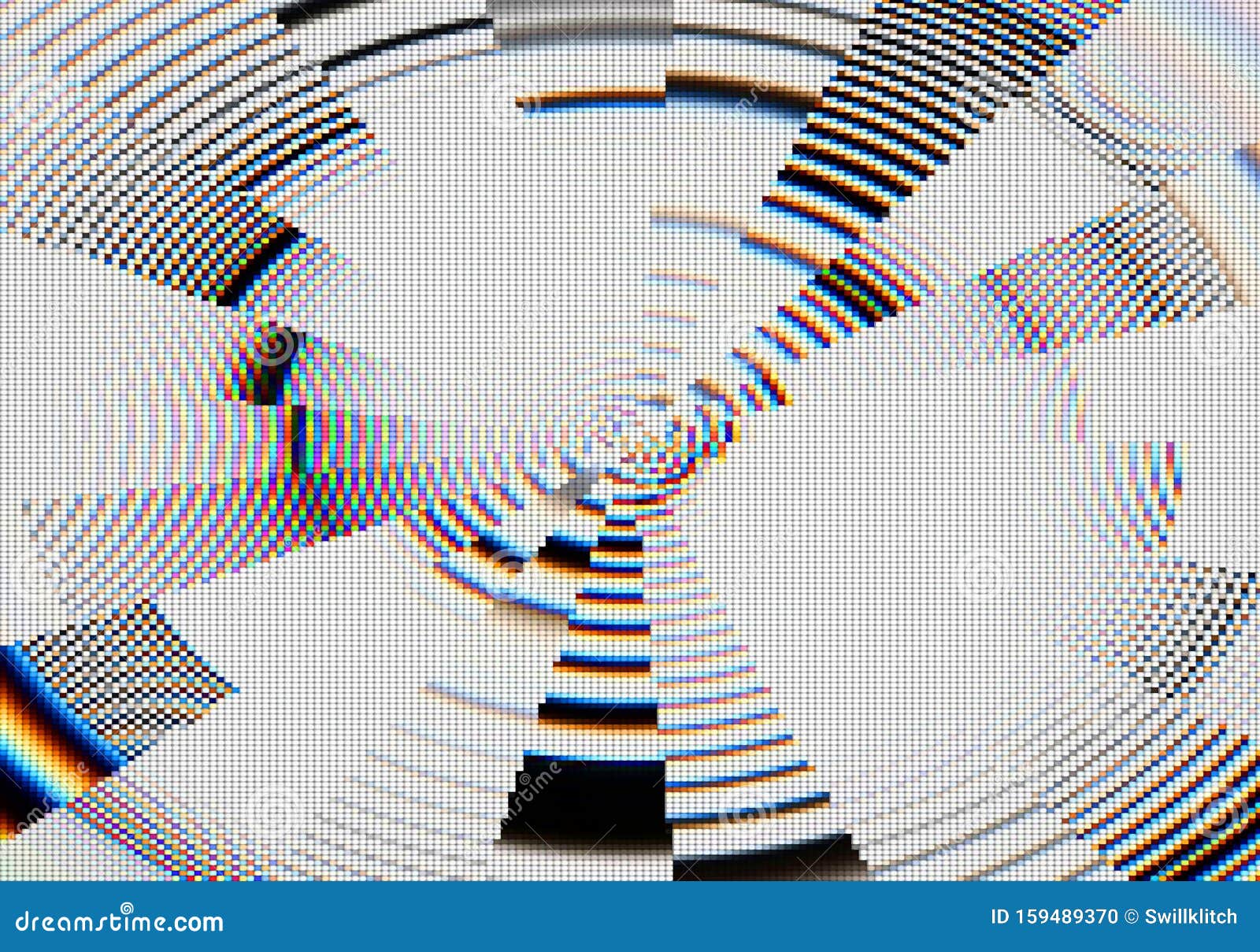 Abstract Background with Tv Grid Setting Style Stock Illustration ...