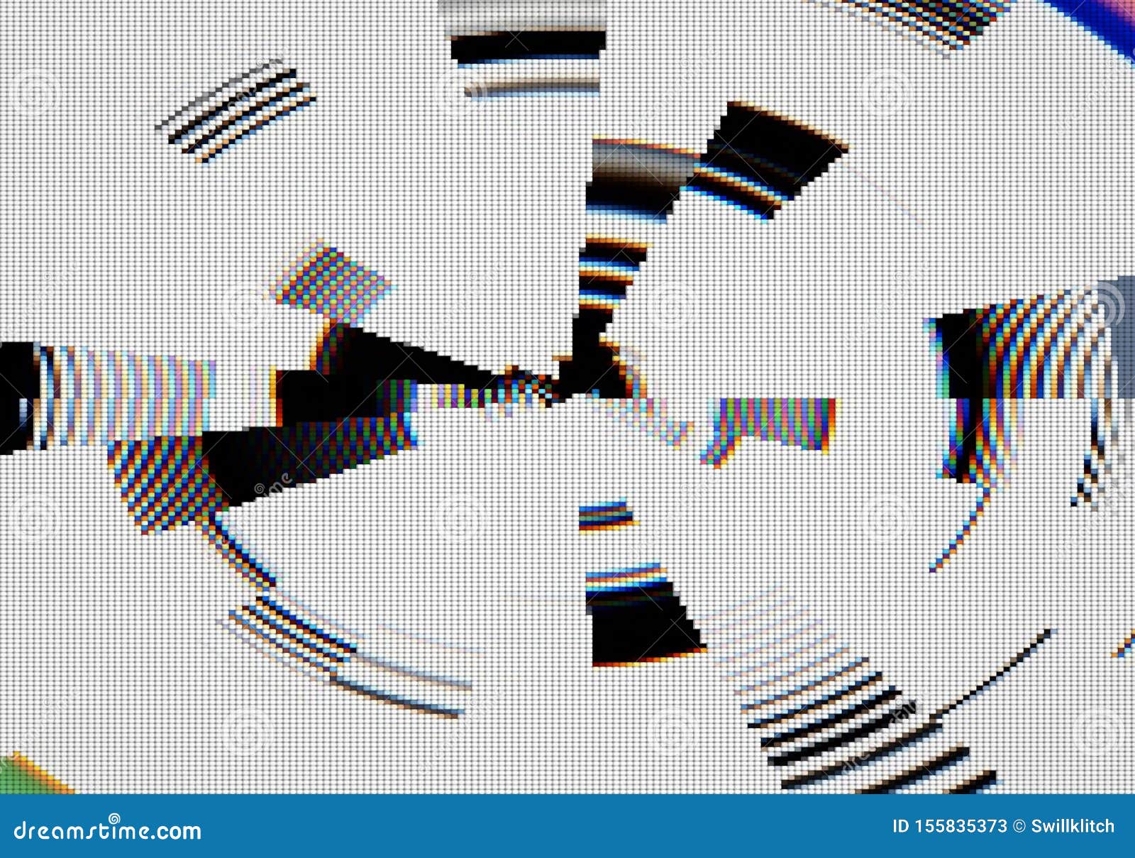 Abstract Background with Tv Grid Setting Style Stock Illustration ...