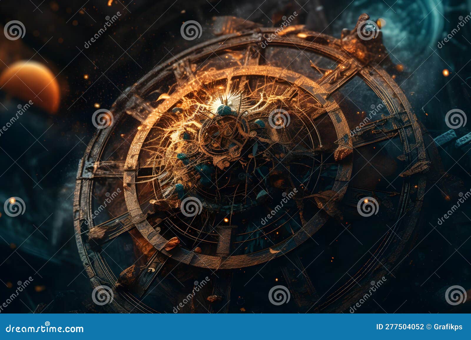 Abstract Background with Undefined Shapes and Colors. Stock ...