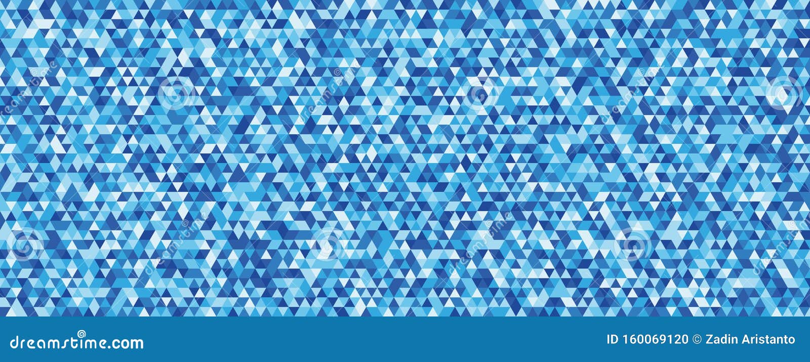Abstract Background with Unity of Blue Triangle Shape. Eps10 Vector ...