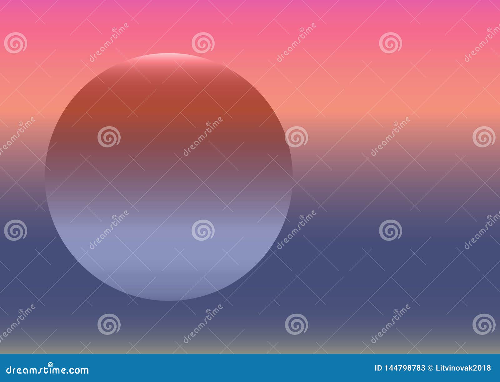 Abstract Background Using Gradients. Space Landscape. Colorful Vector ...