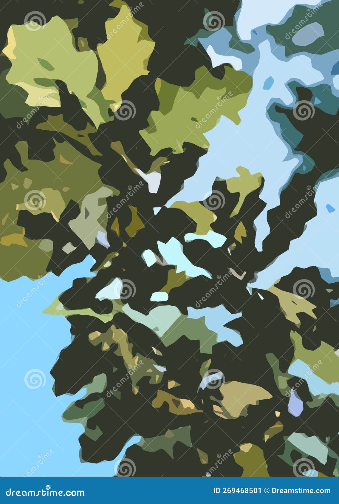 Abstract Background with Various Shades of Green, Gray, Blue Stock ...