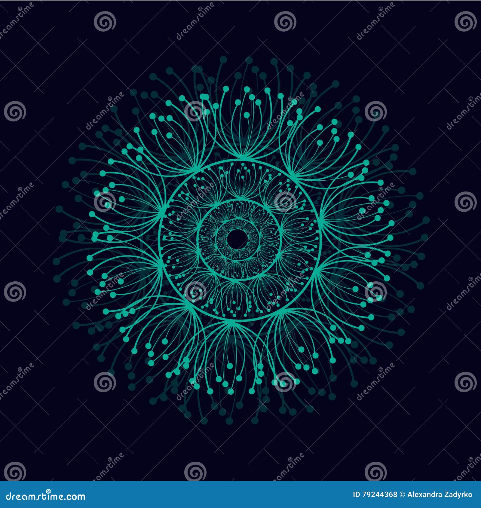Abstract Background. Vector Beautiful Circle Stock Illustration ...