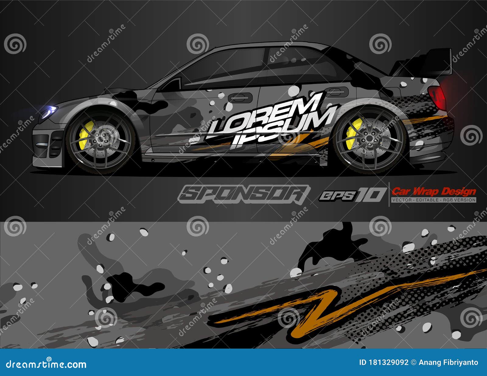 Abstract Background Vector for Racing Car Wrap Design and Vehicle ...