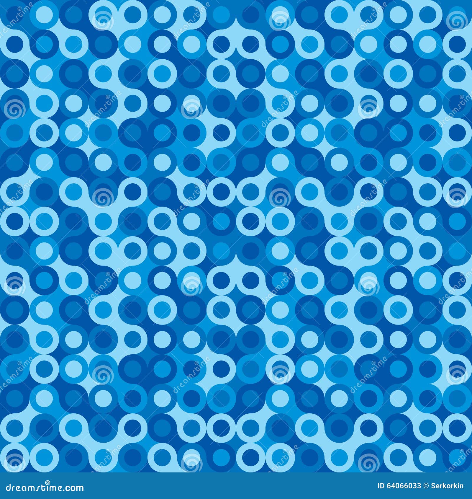 Abstract Background - Vector Seamless Pattern in Blue Color. Stock ...