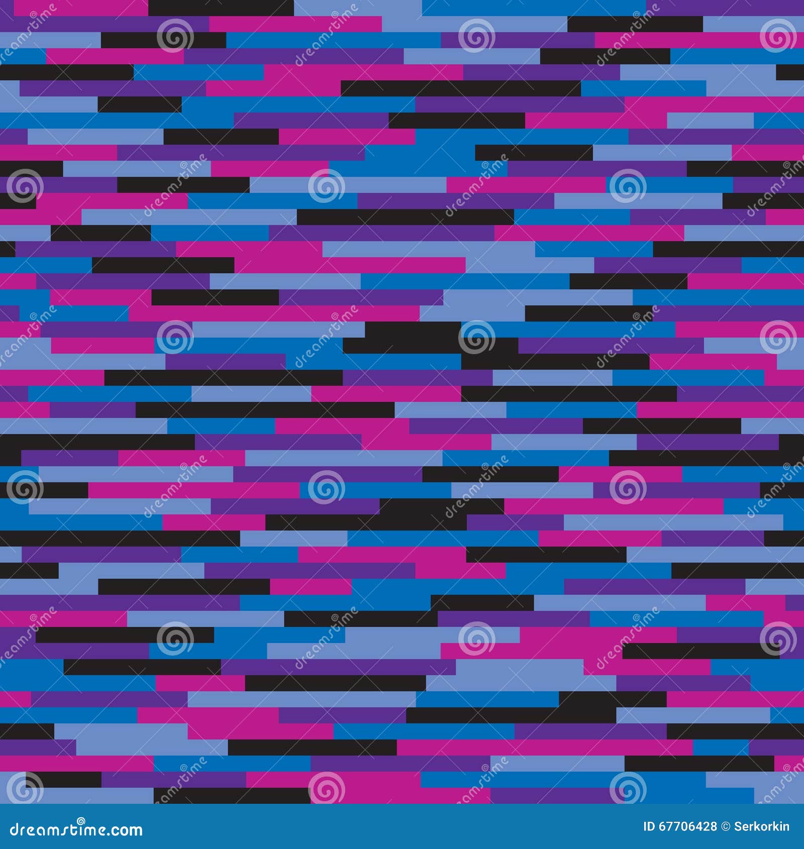 Abstract Background Vector Seamless Pattern in Glitch Style Design ...
