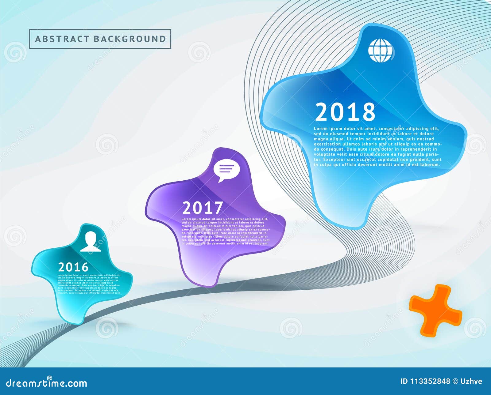 Abstract Background. Timeline. Roadmap. Stock Vector - Illustration of ...