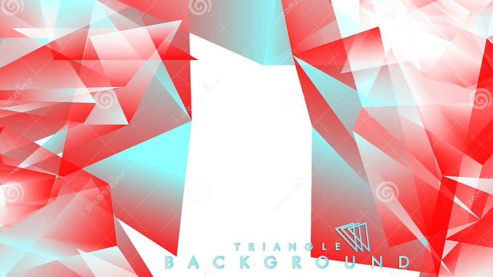 Abstract Background Vector Triangle Pattern with Red and Blue Gradient Colors Stock Vector ...