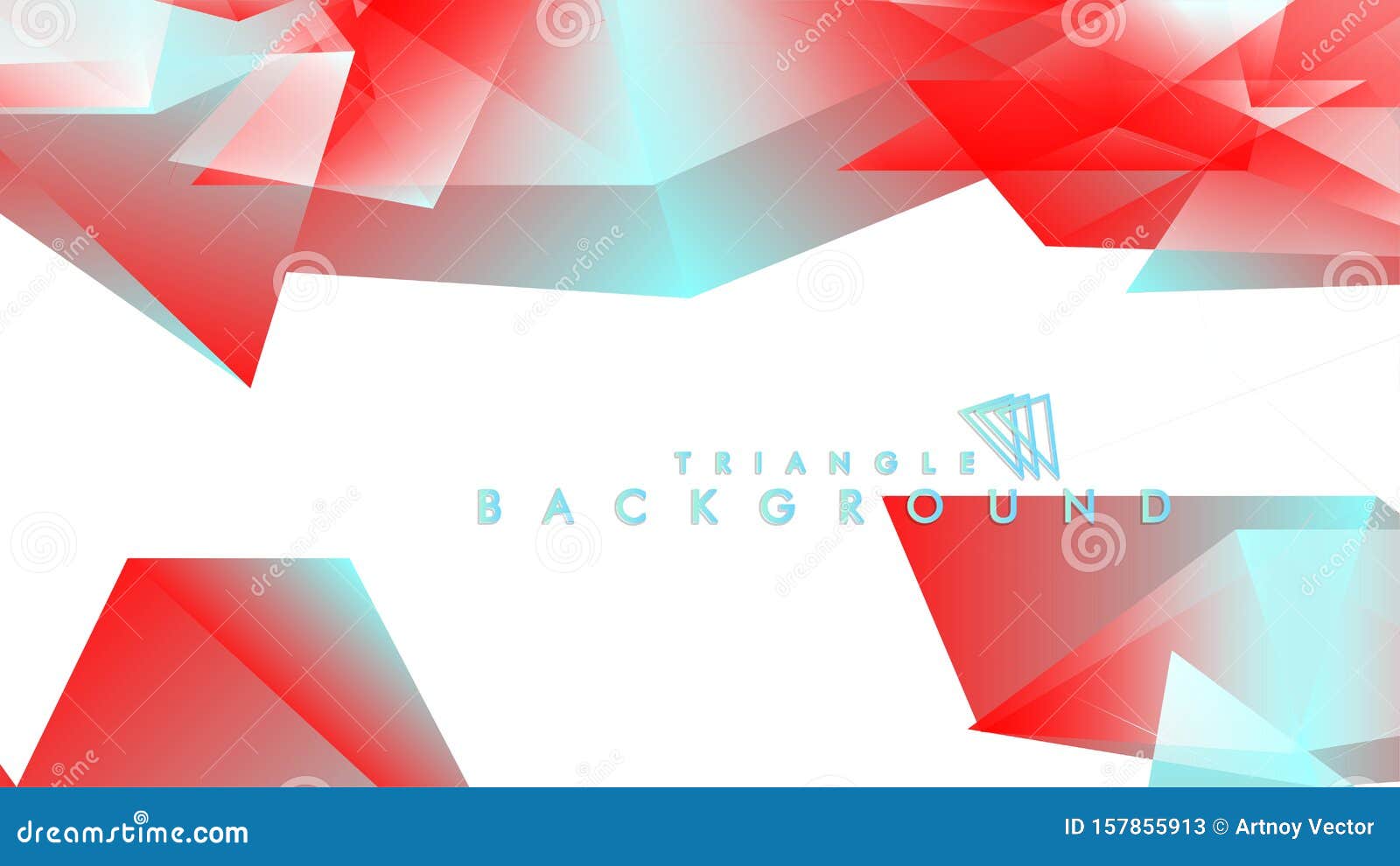 Abstract Background Vector Triangle Pattern with Red and Blue Gradient Colors Stock Vector ...