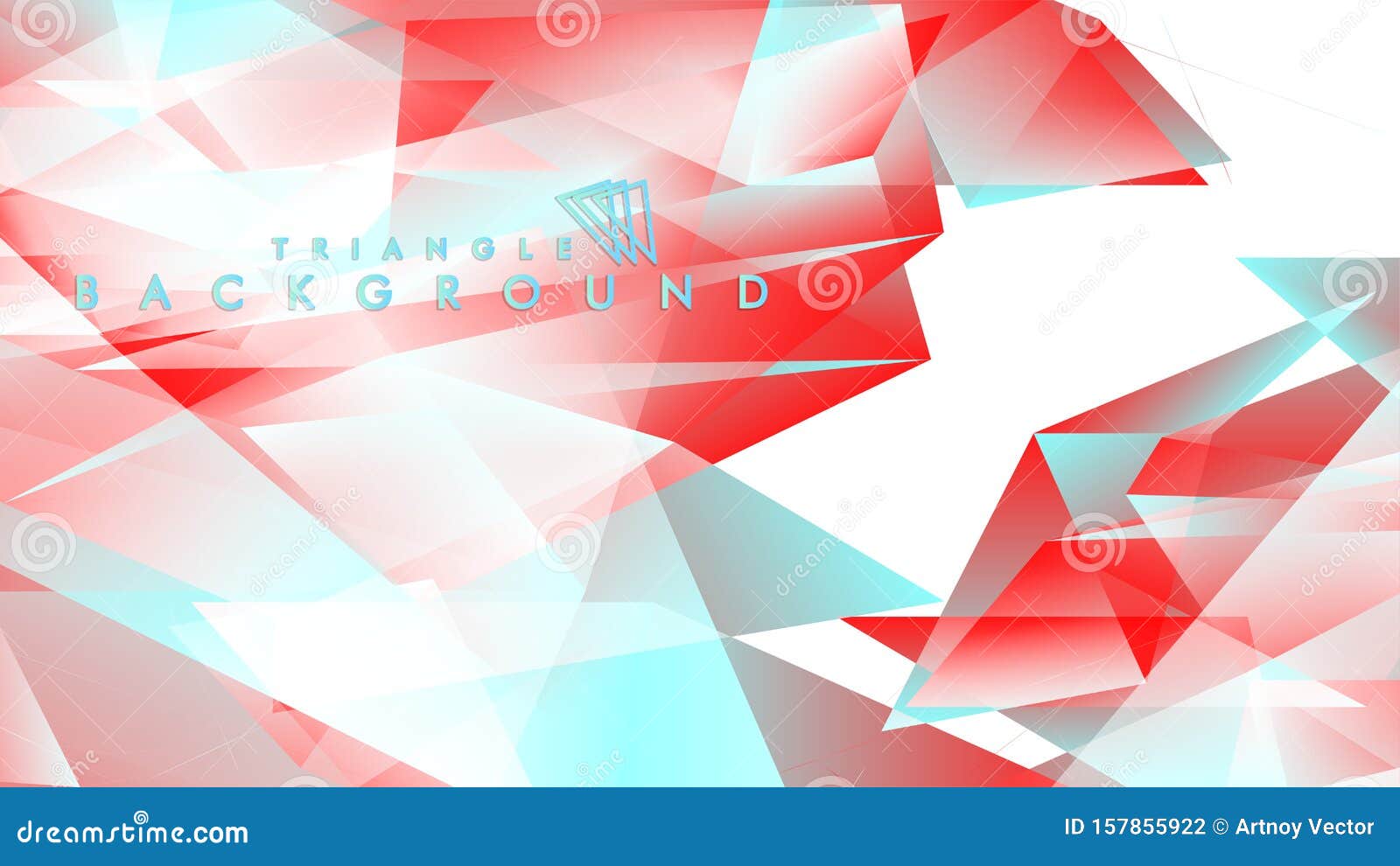 Abstract Background Vector Triangle Pattern with Red and Blue Gradient Colors Stock Vector ...