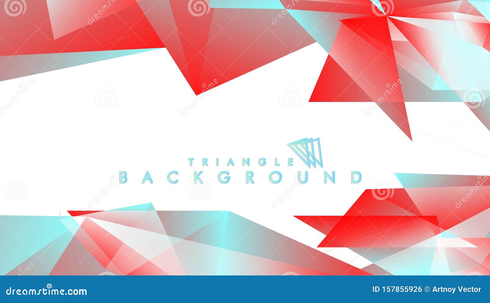 Abstract Background Vector Triangle Pattern with Red and Blue Gradient ...