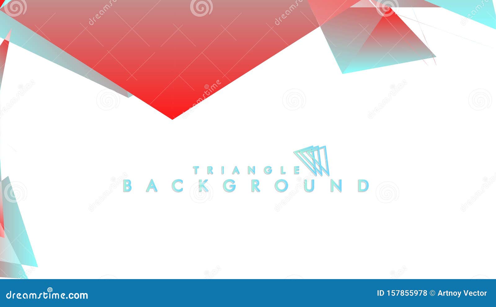 Abstract Background Vector Triangle Pattern with Red and Blue Gradient ...