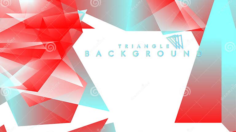 Abstract Background Vector Triangle Pattern with Red and Blue Gradient ...