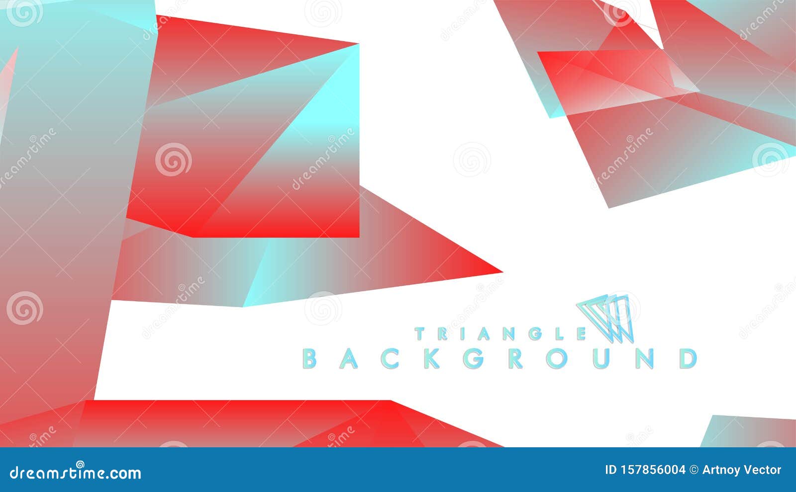 Abstract Background Vector Triangle Pattern with Red and Blue Gradient ...