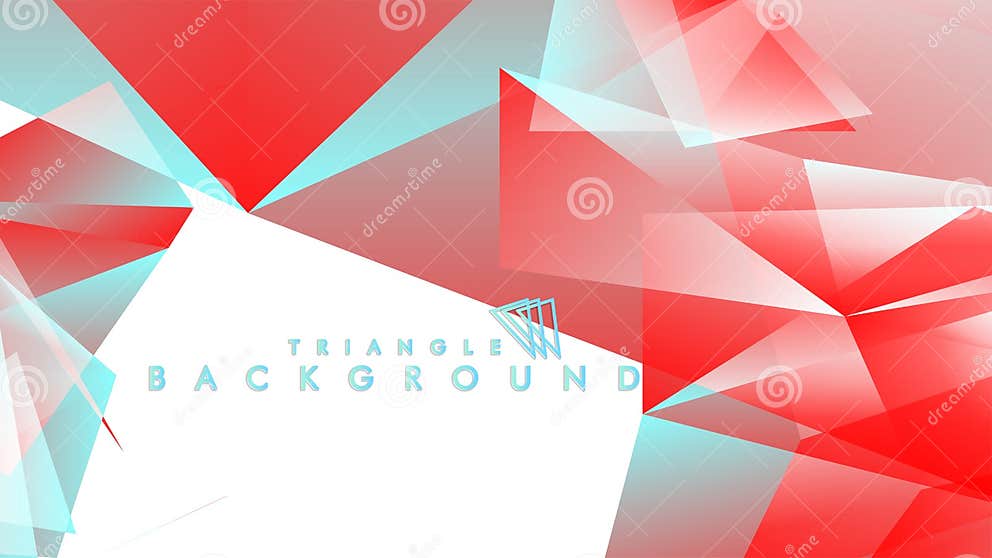 Abstract Background Vector Triangle Pattern with Red and Blue Gradient ...