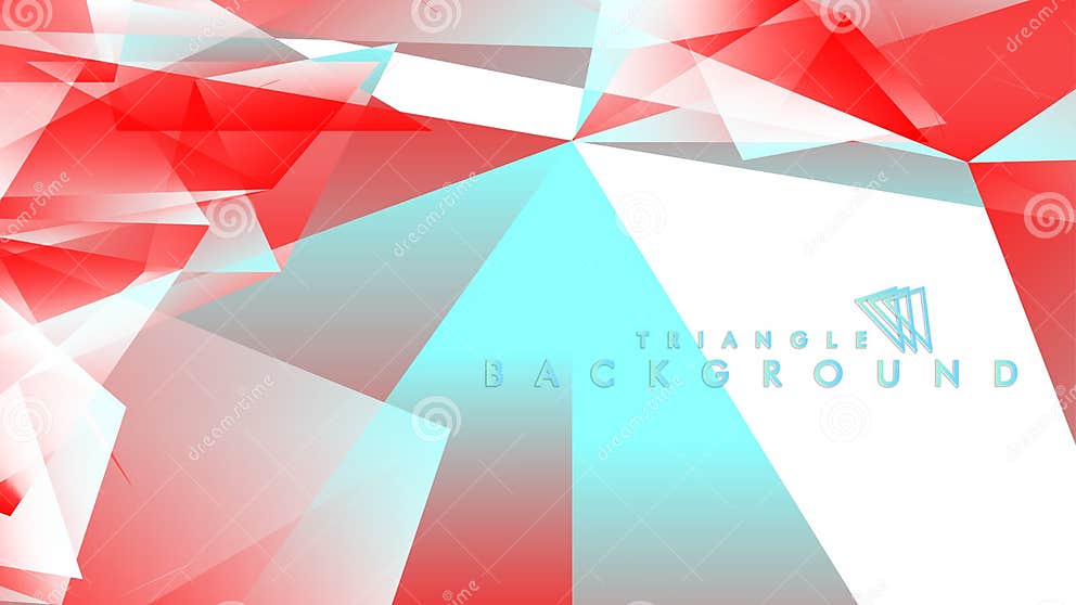 Abstract Background Vector Triangle Pattern with Red and Blue Gradient ...
