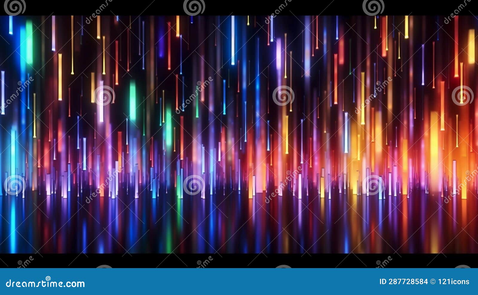Abstract Background with Vertical Lights. Generative AI Stock ...