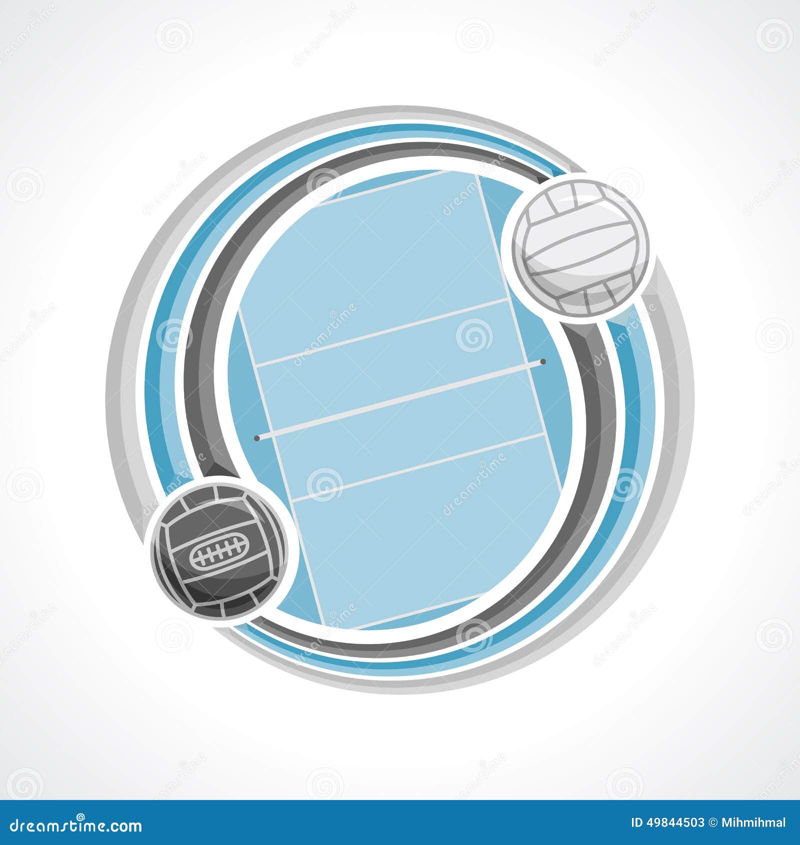 Abstract Background on the Volleyball Theme Stock Vector - Illustration ...