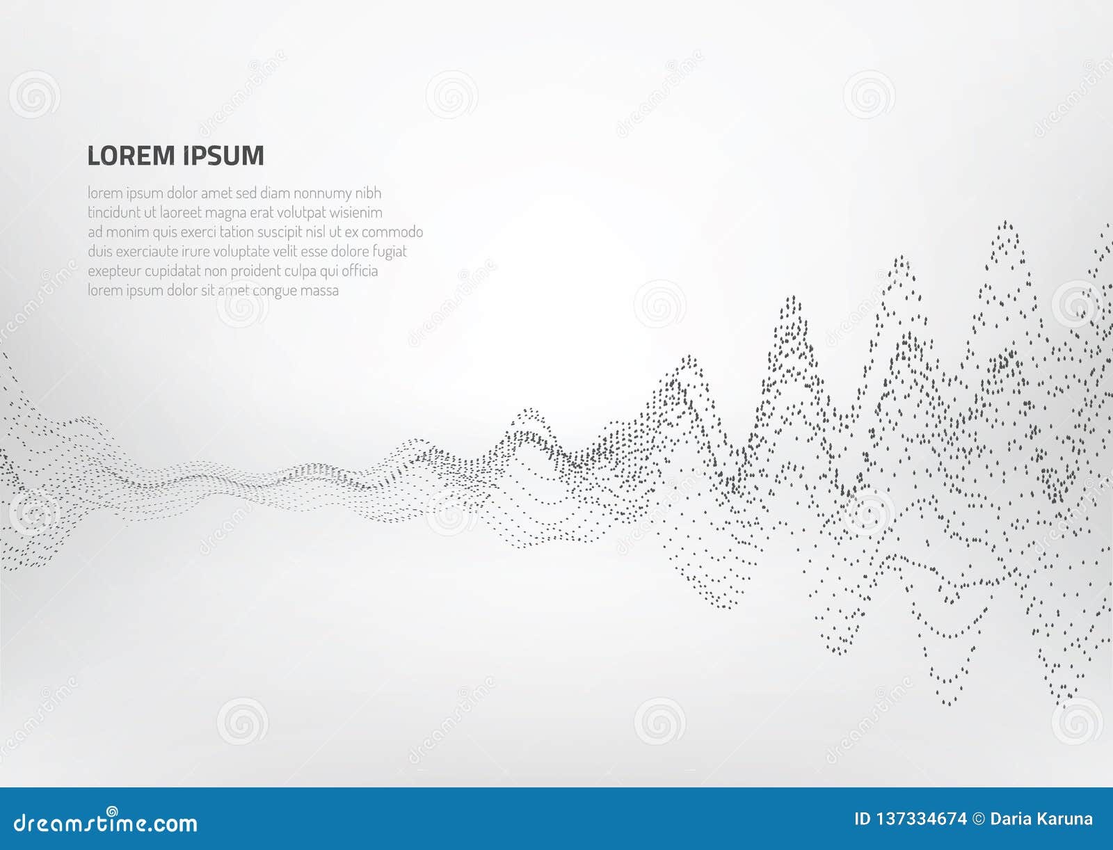 Abstract Background With Volumetric Forms Of Particles. Particle ...