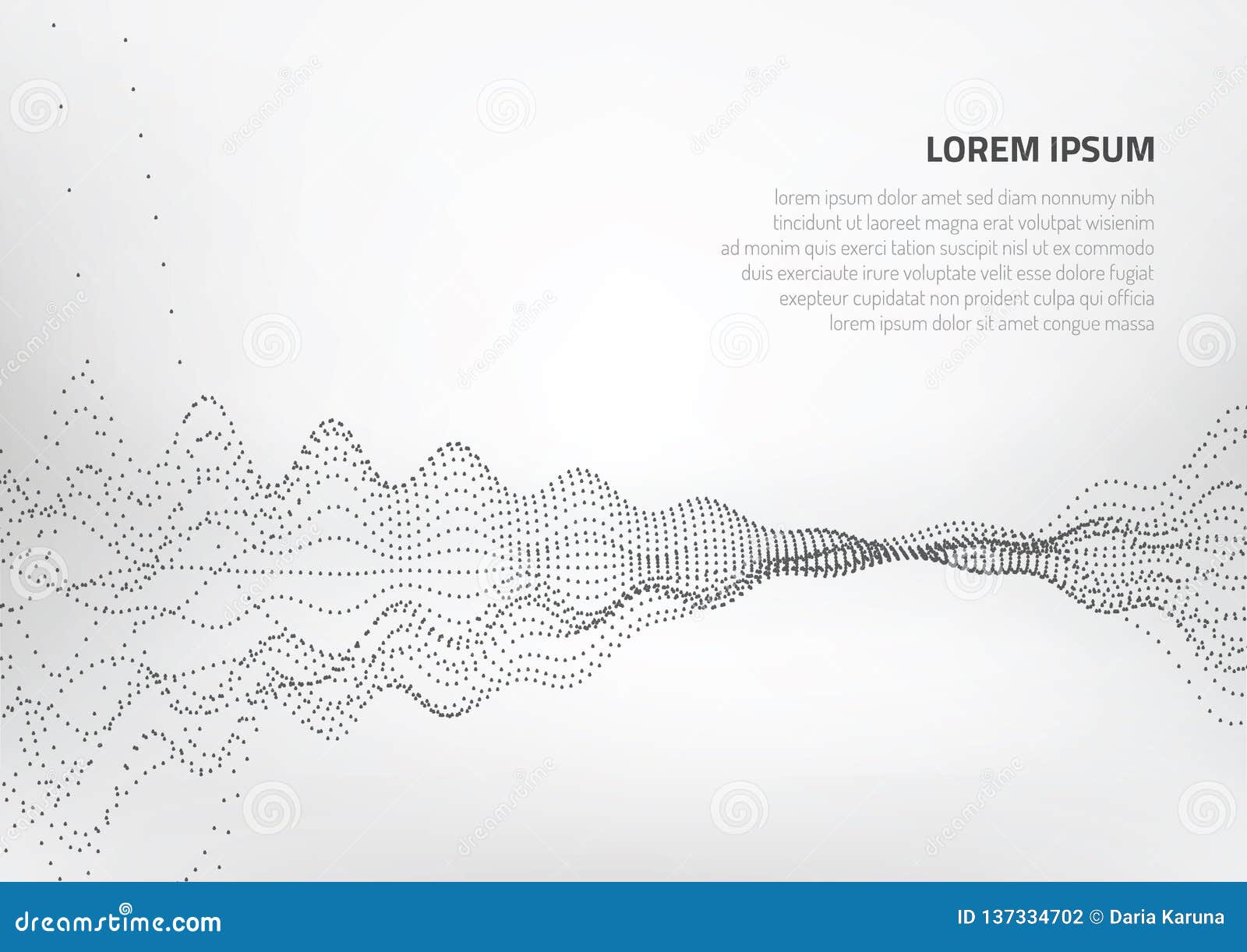 Abstract Background with Volumetric Forms of Particles. Particle ...