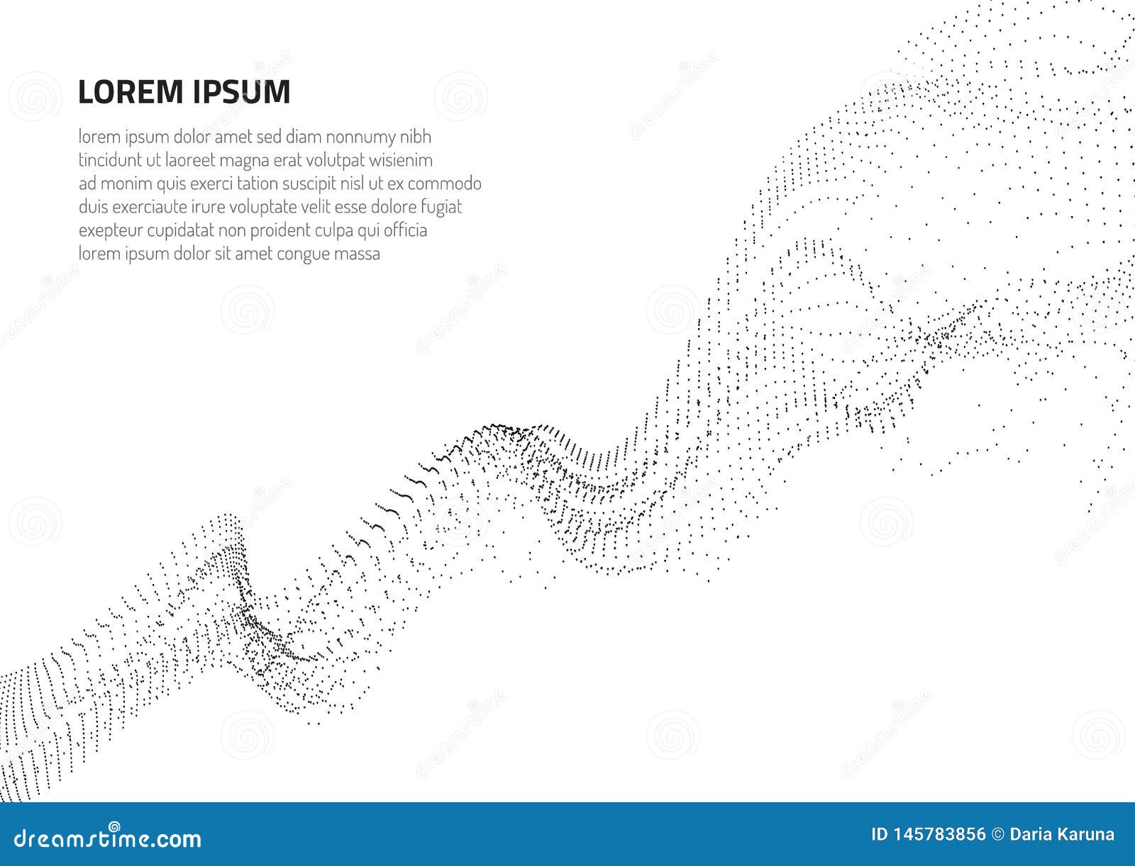 Abstract Background with Volumetric Forms of Particles. Particle ...