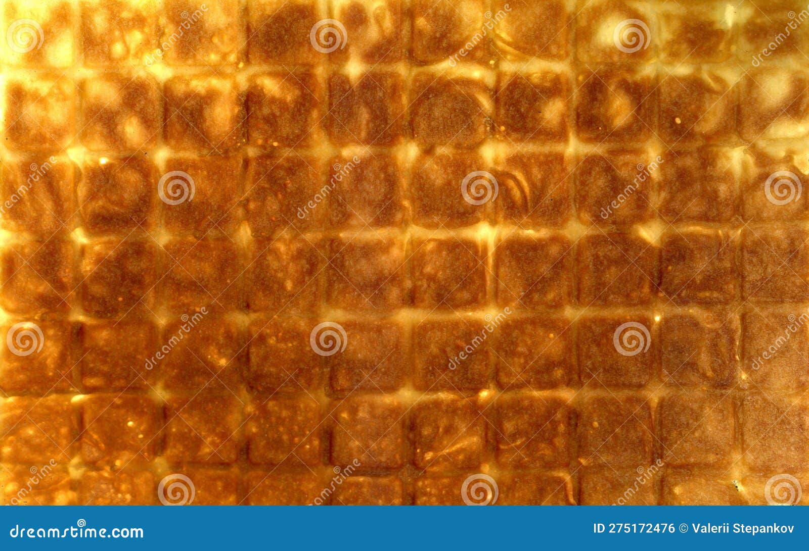 Abstract Background. Waffle Background. Close Up of Waffle Texture ...