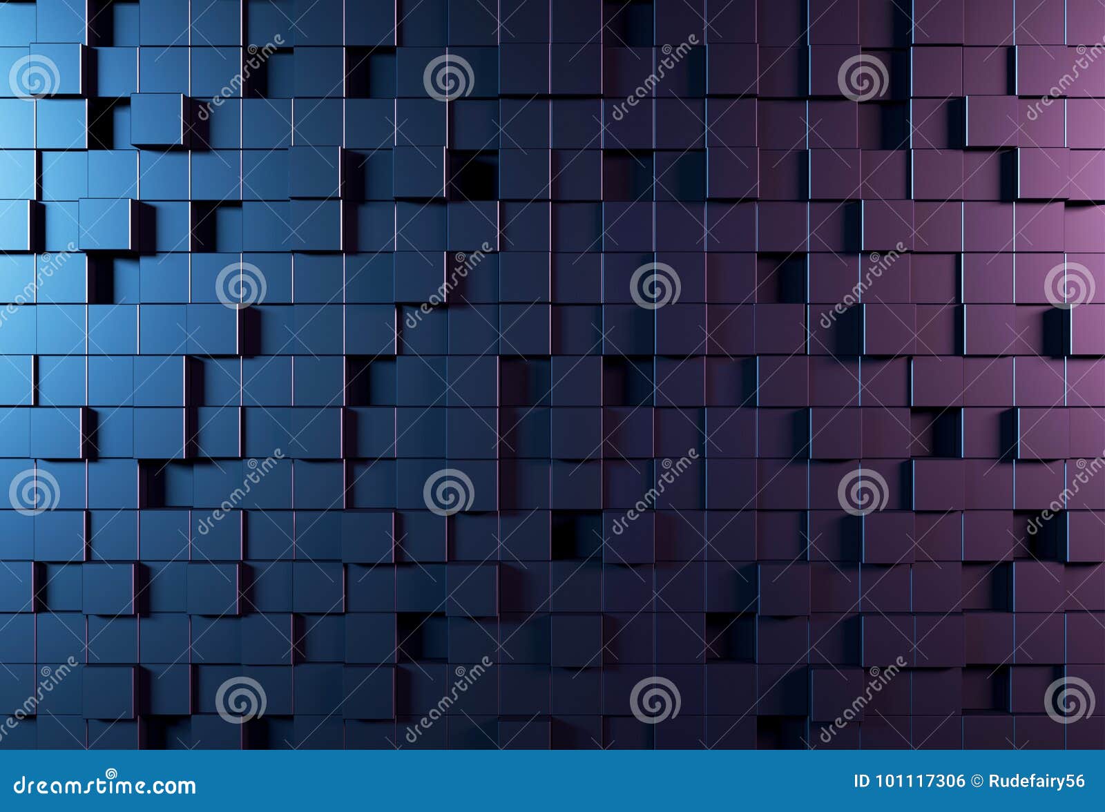 Abstract Background Wall with Parametric Cubic Pattern Stock ...