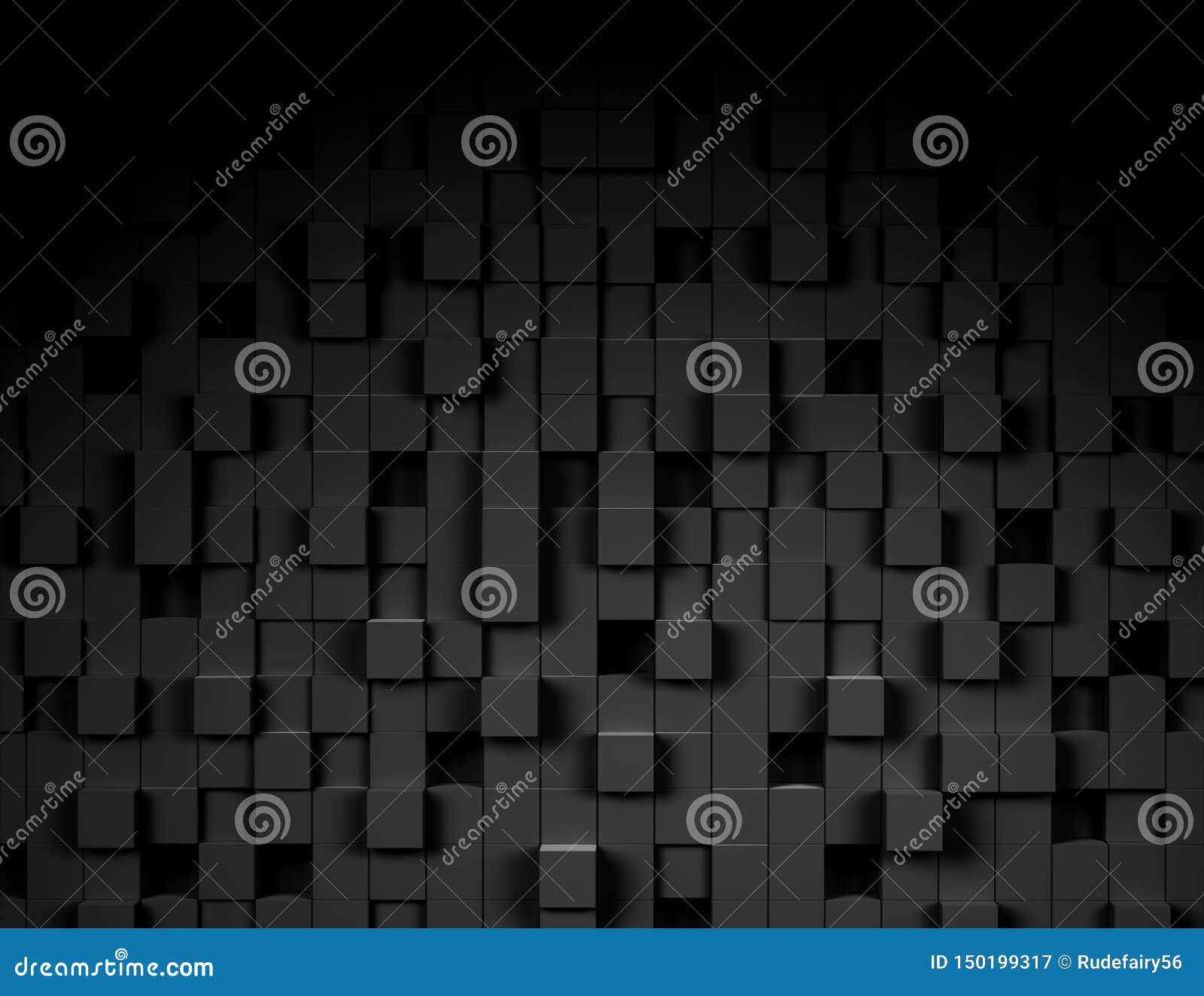 Abstract Background Wall with Parametric Cubic Pattern Stock ...