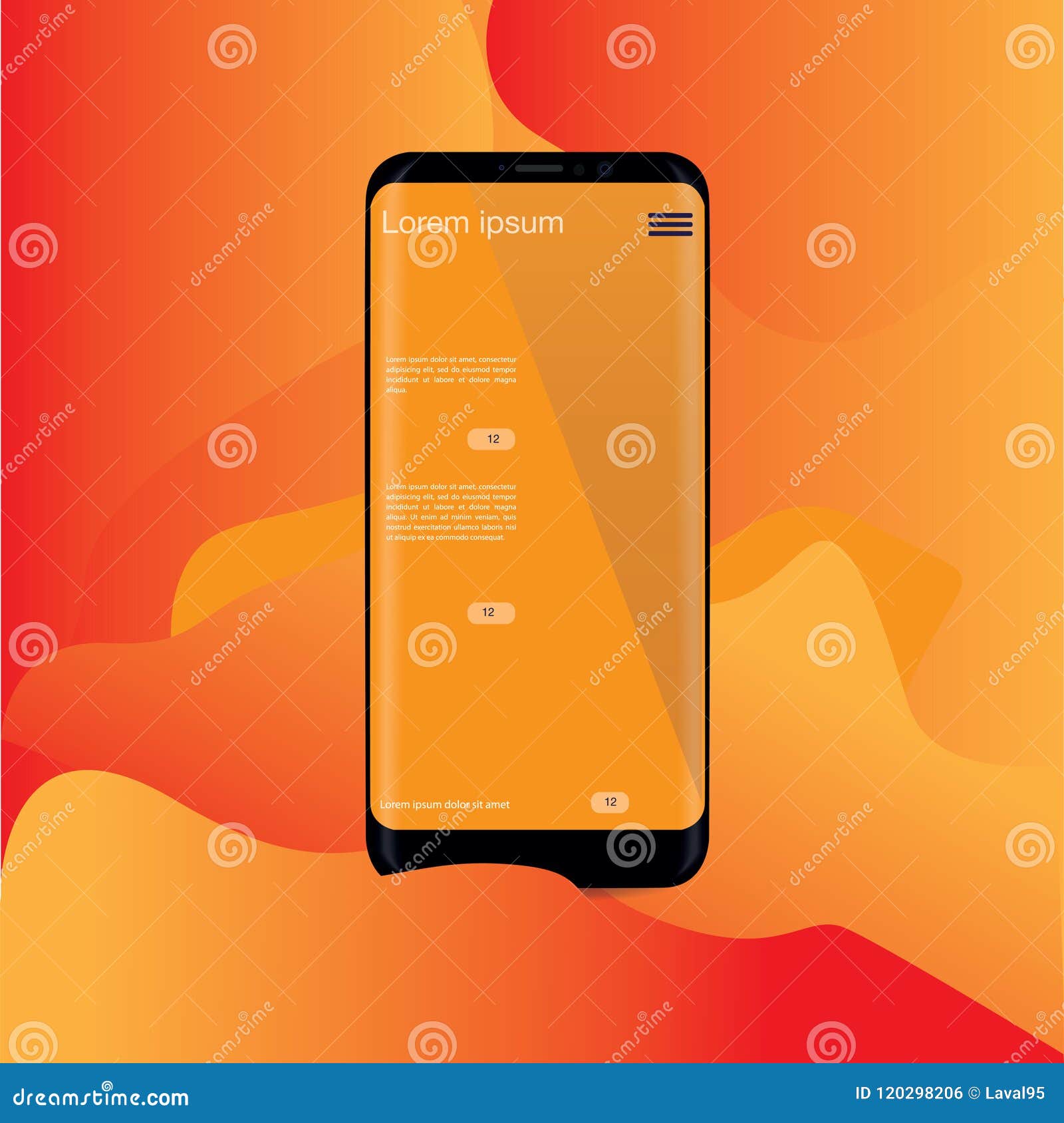 Abstract Background, Wallpaper Yellow, Orange, Application on ...