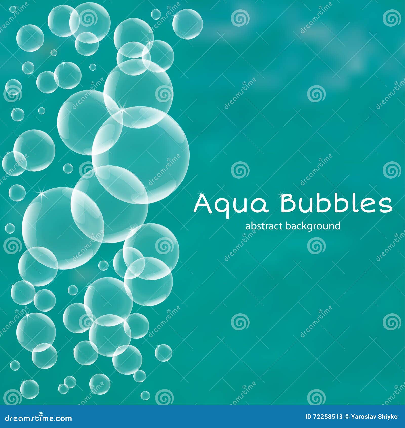 Abstract Background with Water Bubbles Stock Vector - Illustration of ...